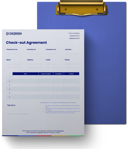 Equipment Check-out Template | CHEQROOM